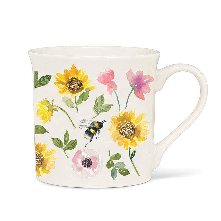 Sunflowers and Bees Mug – Teassential